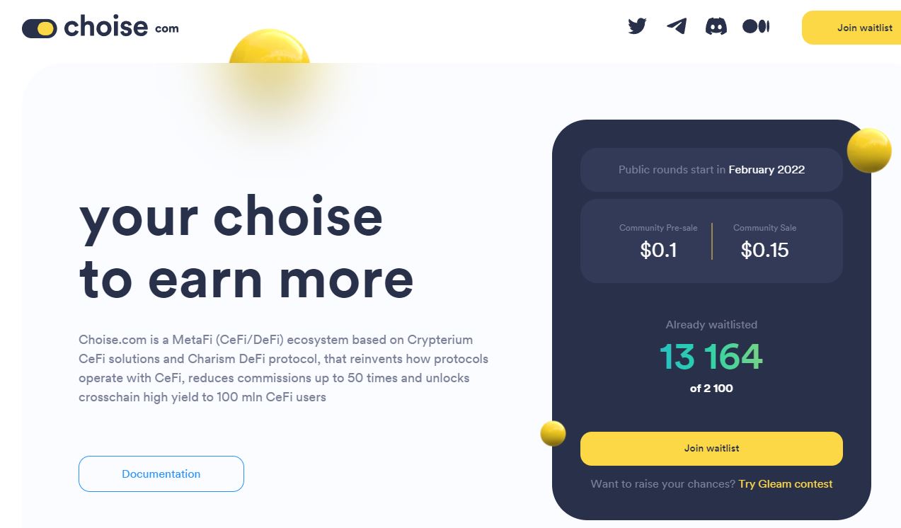 Choise.com là gì? Thông tin chi tiết dự án Defi Choise.com