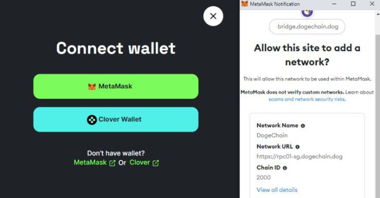 Cách thêm DogeChain Network vào MetaMask