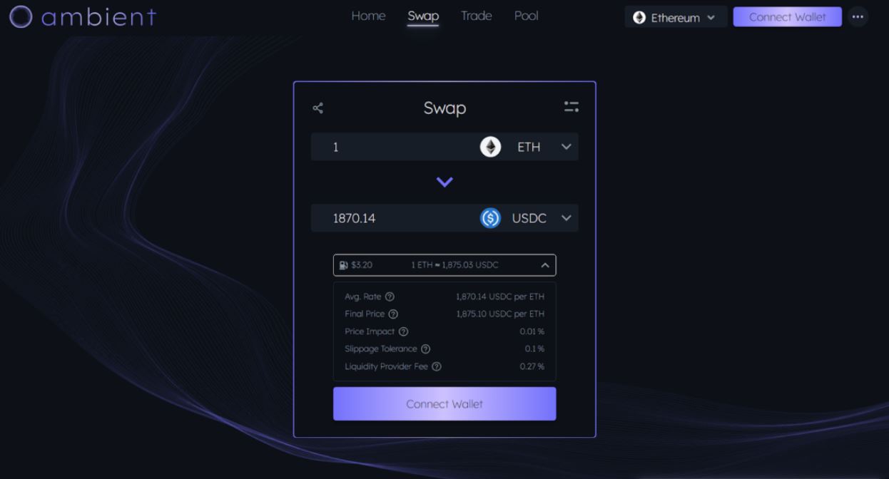 Ambient Finance là gì? Sàn DEX với mô hình AMM kết hợp độc đáo